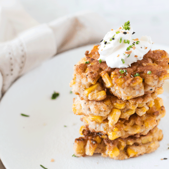 4 Ingredient Corn Cakes Recipe - Whole Food Bellies