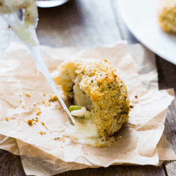 Baked Leftover Risotto Cheesy Rice Balls (Arancini) - Whole Food Bellies