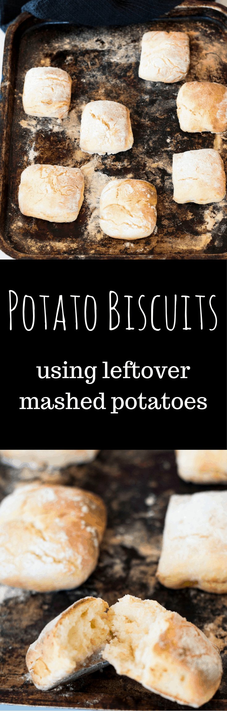 Pillowy Potato Biscuits using Leftover Mashed Potatoes - Whole Food Bellies