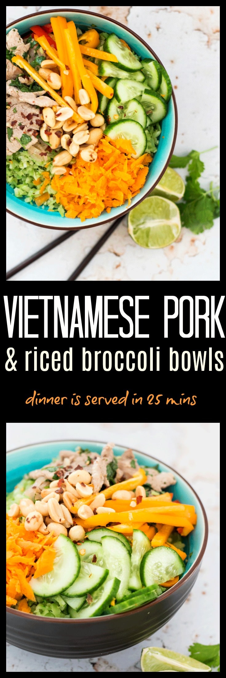 Quick Vietnamese Pork Bowl With Broccoli Rice - Whole Food Bellies