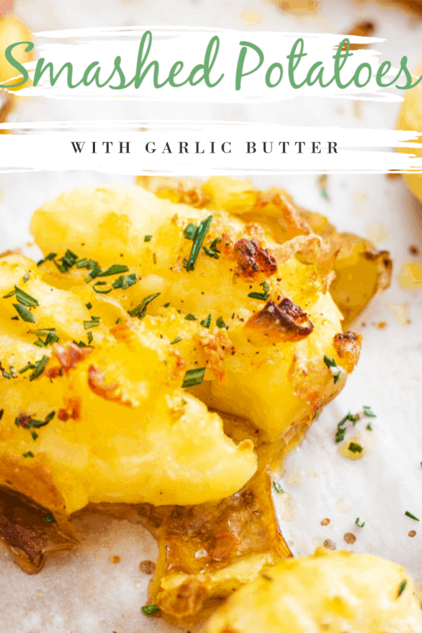 Easy Smashed Potatoes With Garlic Butter and Rosemary - Whole Food Bellies
