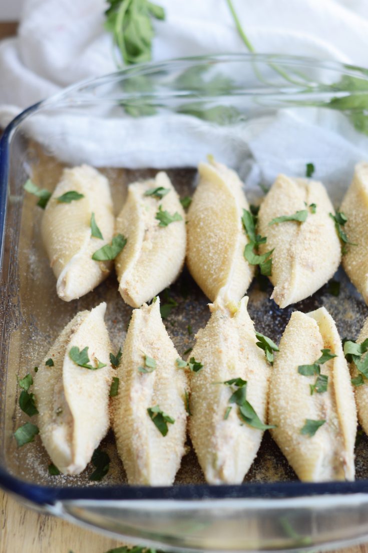 Jumbo Stuffed Shells With Tuna Salad - Whole Food Bellies