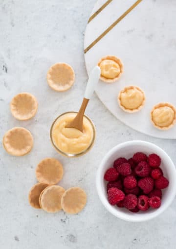 Mini Lemon Tarts with Fresh Raspberries - Whole Food Bellies