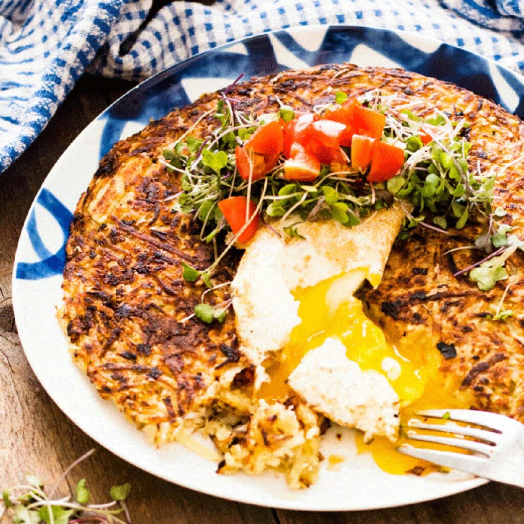 Pizza Stuffed Potato Rosti With Cheese - Whole Food Bellies