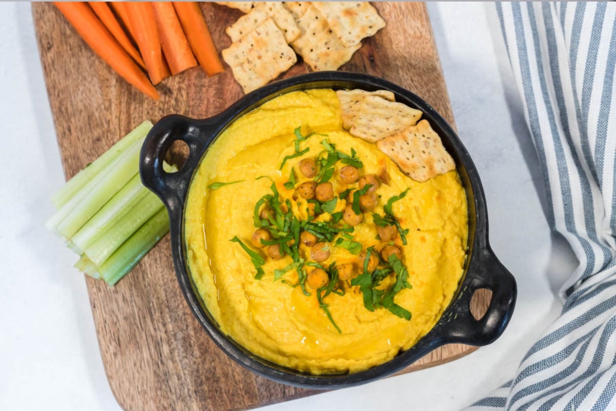 Golden Turmeric Hummus - Whole Food Bellies