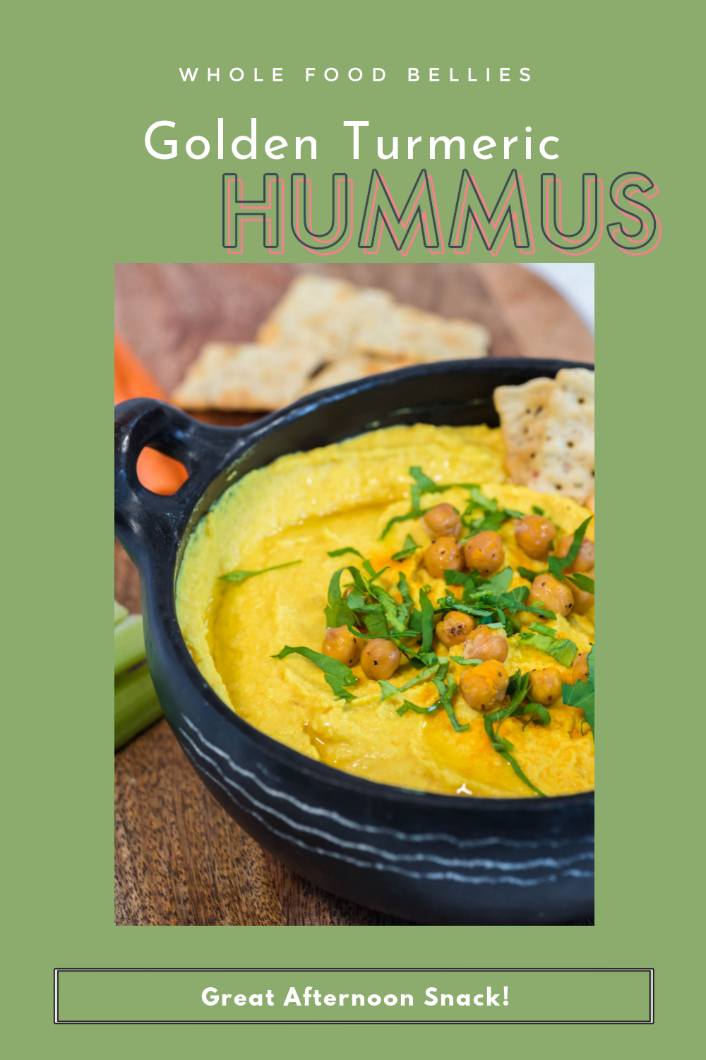 Golden Turmeric Hummus - Whole Food Bellies